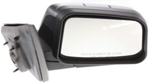 kool vue right power non-heated door mirror compatible with ford edge 2008 without memory & puddle lamp paintable