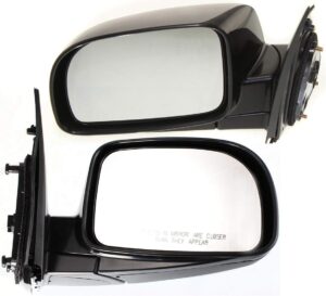 kool vue left & right power heated door mirrors compatible with hyundai santa fe 2007-2012 paintable pair