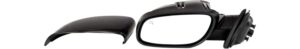 kool vue left power heated door mirror compatible with ford taurus 2010-2011 with puddle lamp; without memory paintable