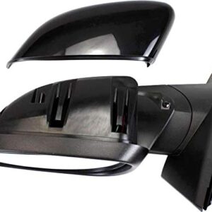 Kool Vue Left Power Heated Door Mirror Compatible With Ford Taurus 2010-2011 With Puddle Lamp; Without Memory Paintable