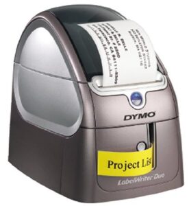 dymo labelwriter 400 duo is another dymo product that will print on thermal address labels and also if you like it will print label maker style labels for you as well!