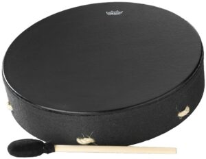 remo buffalo drum - black earth, 16"