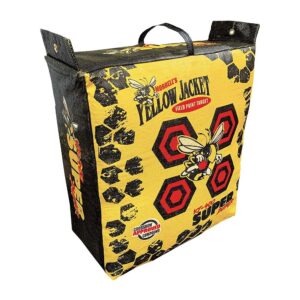 morrell super duper field point bow targets archery block bag for high speed compound bows and crossbows outdoor target practice, yellow