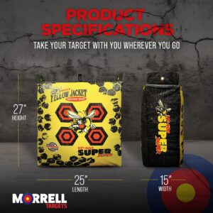 Morrell Super Duper Field Point Bow Targets Archery Block Bag for High Speed Compound Bows and Crossbows Outdoor Target Practice, Yellow