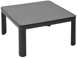 yamazen esk-75-b casual kotatsu japanese heated table 75x75 cm black