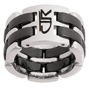 J118 - CTR RING Stainless Steel and Ceramic "Fuzion Link Wide" - J118 (8)