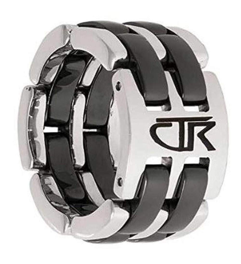 J118 - CTR RING Stainless Steel and Ceramic "Fuzion Link Wide" - J118 (8)