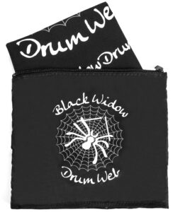 black widow drum web anchoring drum mat, the ultimate drum mat