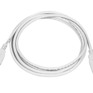 Monoprice 6-Feet USB 2.0 A Male to A Female Extension 28/24AWG Cable (Gold Plated), White (108606)