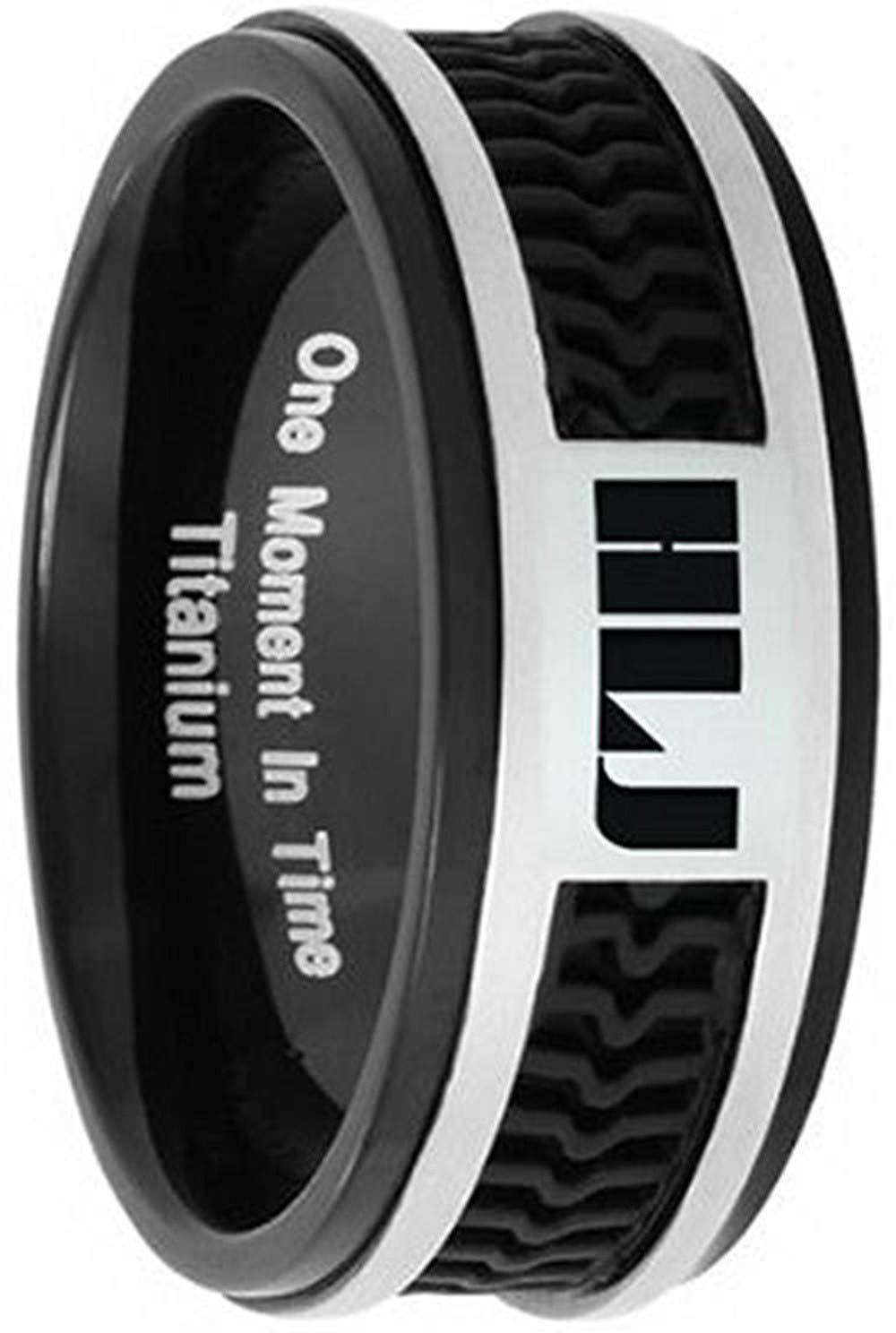 Spanish Elements CTR Ring Black Titanium with Rubber Inlay - J120s (9)