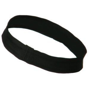 cotton twill stretchable unisex,adult hat band - black osfm