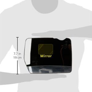 Fit System 30194 Passenger Side Heated Mirror Glass w/Backing Plate, Ford F150, Lincoln Mark LT, 6 13/16" x 9 1/8" x 10 1/2" (w/o Blind Spot)