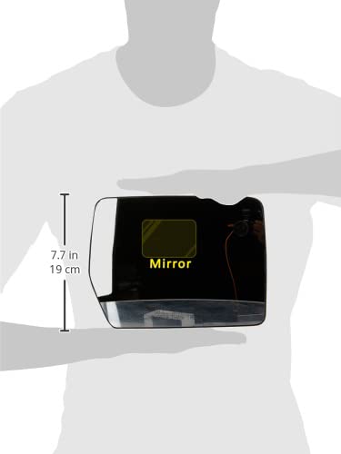 Fit System 30194 Passenger Side Heated Mirror Glass w/Backing Plate, Ford F150, Lincoln Mark LT, 6 13/16" x 9 1/8" x 10 1/2" (w/o Blind Spot)