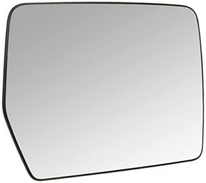 fit system 30194 passenger side heated mirror glass w/backing plate, ford f150, lincoln mark lt, 6 13/16" x 9 1/8" x 10 1/2" (w/o blind spot)