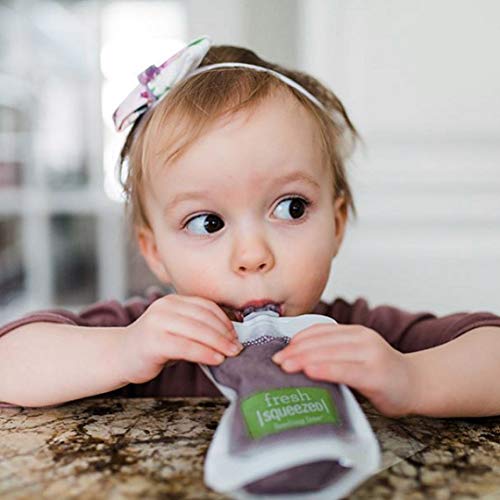 Infantino Squeeze Station For Homemade Baby Food, Pouch Filling Station For Puree Food For Babies And Toddlers, Dishwasher Safe And BPA-Free,Purple