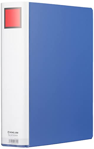 King Jim 2475GXA-3 King File, A4, Vertical, Blue, Pack of 3