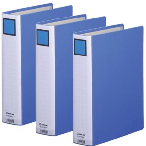 king jim 2475gxa-3 king file, a4, vertical, blue, pack of 3