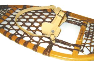 gv snowshoes traditional leather snowshoe bindings