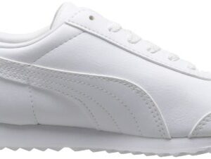 PUMA unisex child Roma Basic Sneaker, White/Light Gray, 10 Toddler US