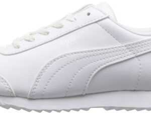 PUMA unisex child Roma Basic Sneaker, White/Light Gray, 10 Toddler US