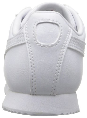 PUMA unisex child Roma Basic Sneaker, White/Light Gray, 10 Toddler US