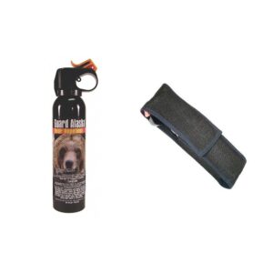 guard alaska combo pack! - bear defense pepper spray repellant w/ free belt loop ballistic holster