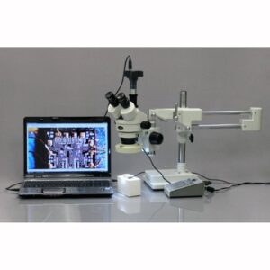 AmScope MU800 8.0MP Digital Microscope Camera for Still and Video Images, 40x Magnification, 0.5x Reduction Lens, Eye Tube or C-Mount, USB 2.0 Output, Includes Software