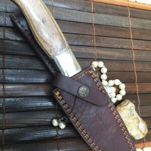 Perkin Knives - Custom Handmade Damascus Hunting Knife Fixed Blade Knife