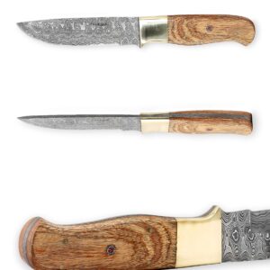 Perkin Knives - Custom Handmade Damascus Hunting Knife Fixed Blade Knife