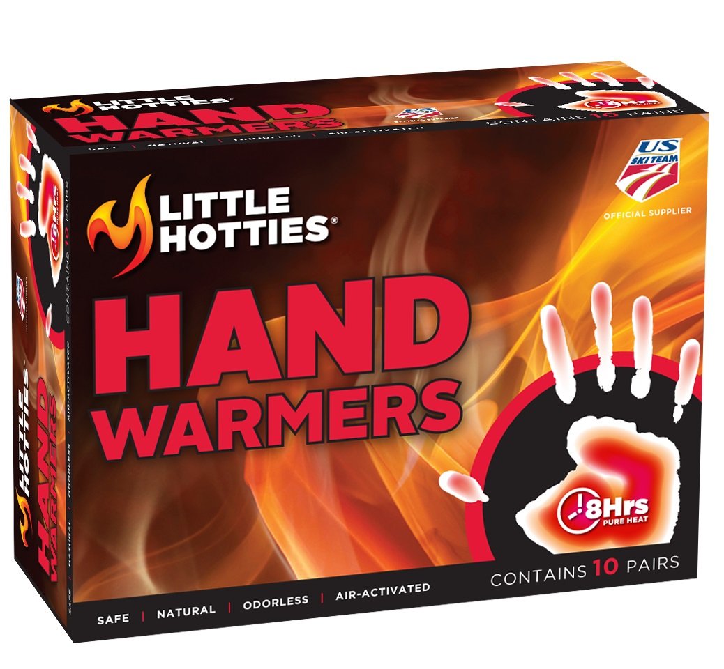 Little Hotties 8-Hour Hand Warmers, 10 Pair, Black