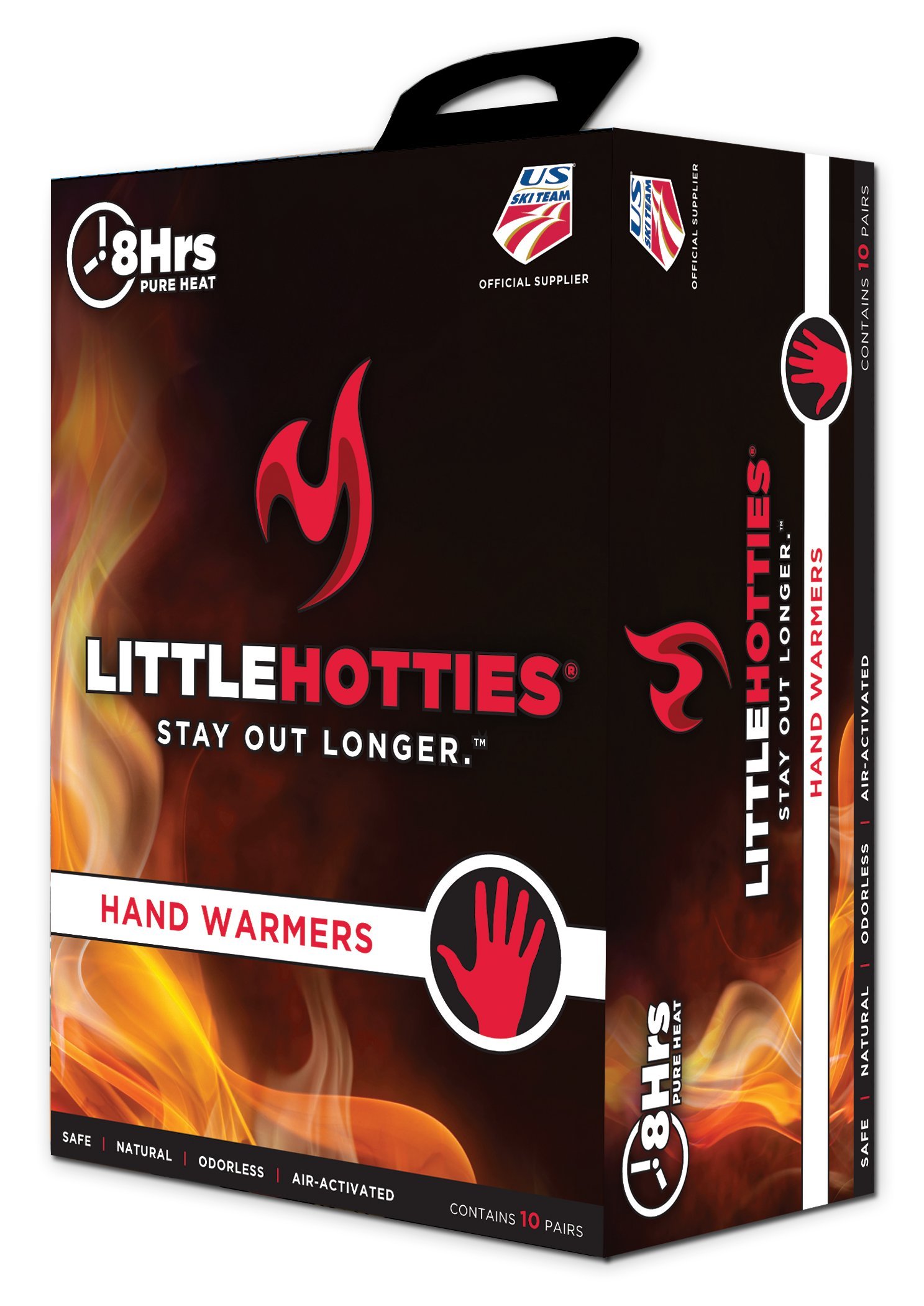 Little Hotties 8-Hour Hand Warmers, 10 Pair, Black