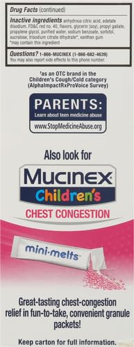 Mucinex Children's Congestion & Cough Liquid, Berrylicious, 6.8oz (Packaging May Vary)