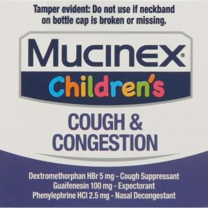 Mucinex Children's Congestion & Cough Liquid, Berrylicious, 6.8oz (Packaging May Vary)