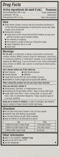 Mucinex Children's Congestion & Cough Liquid, Berrylicious, 6.8oz (Packaging May Vary)