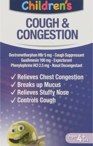 Mucinex Children's Congestion & Cough Liquid, Berrylicious, 6.8oz (Packaging May Vary)