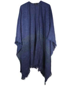 biddy murphy irish 100% soft lambswool pashmina shawl & wrap for women, mountain blue