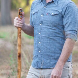 SE Natural Wood Walking Stick - ‎WS62 (55-Foam Grip)