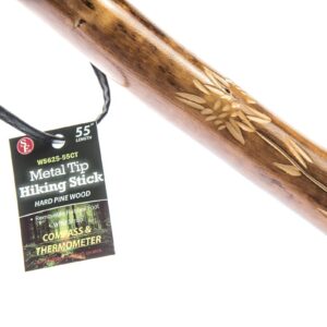 SE Natural Wood Walking Stick - ‎WS62 (55-Foam Grip)