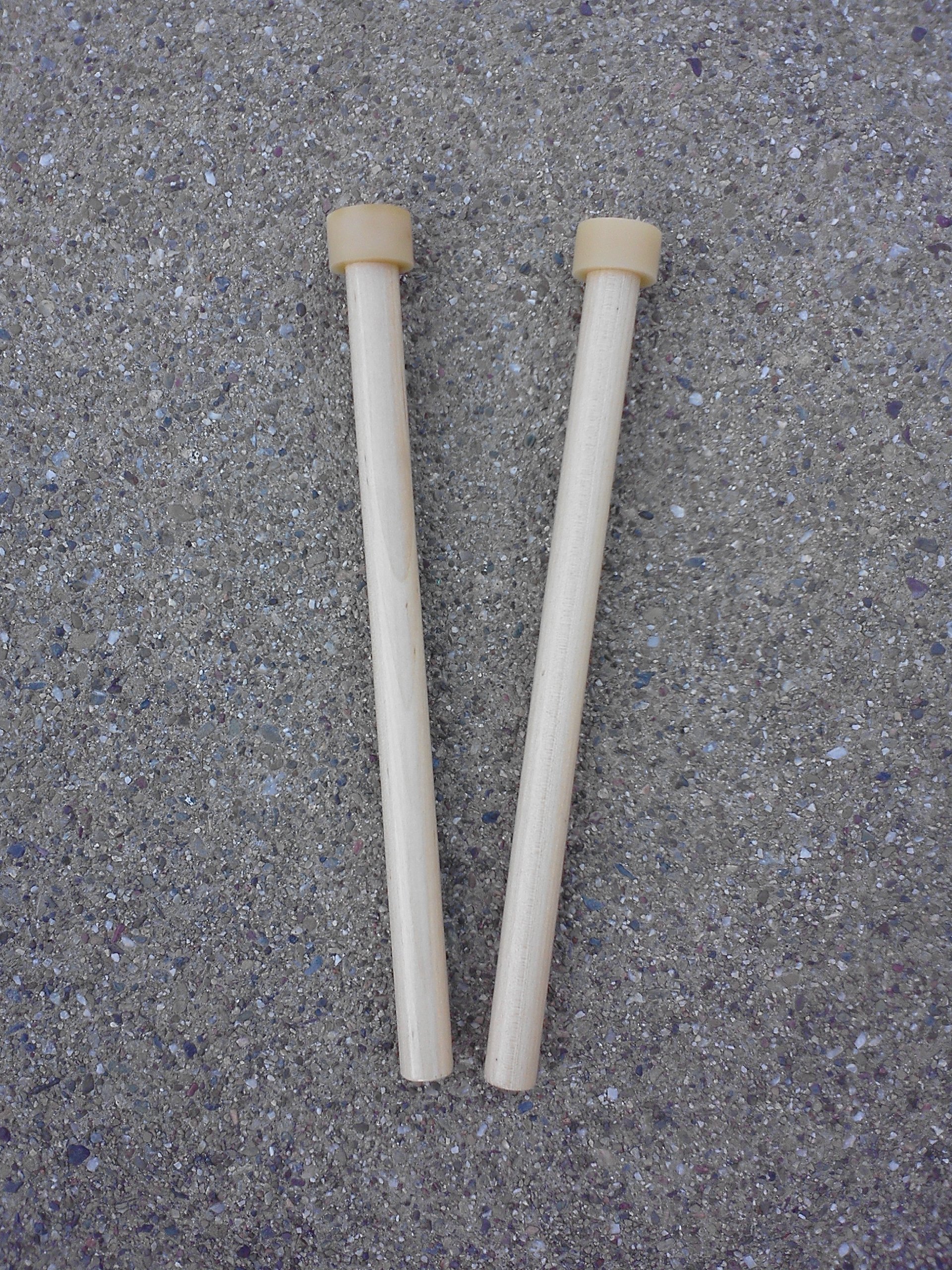 KaKesa Steel Drum Pan Mallets Sticks Wood Econo - Double Seconds