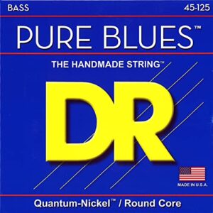 dr strings pure blues bass guitar strings (pb5-45)