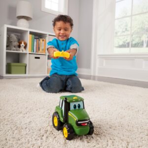 John Deere Radio Controlled Johnny Tractor Toy - Includes Easy to Use Remote Control Toy - Green John Deere Tractor Toys - John Deere Toys - Ages 18 Months and Up