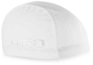 giro spf30 ultralight skull adult unisex cycling cap - white (2022), one size