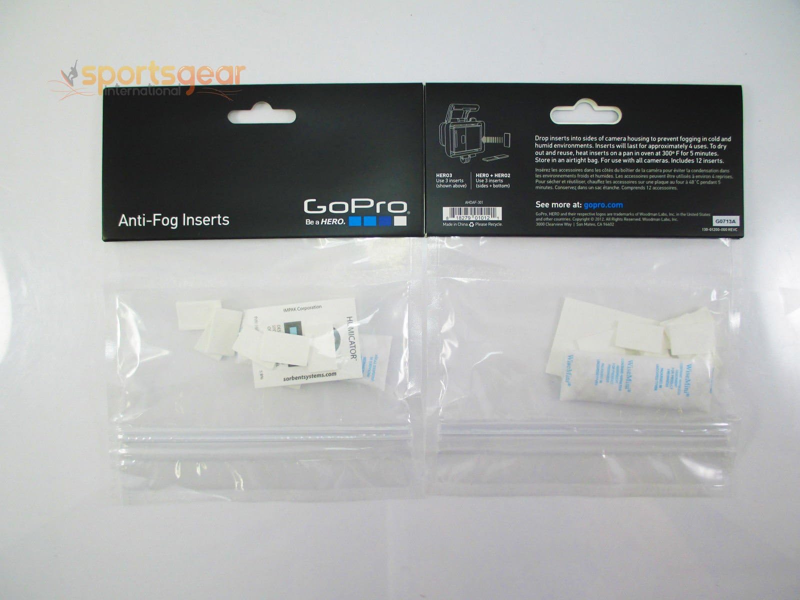 GoPro Anti-Fog Inserts (GoPro OFFICIAL ACCESSORY)