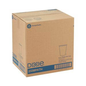 Dixie 2338PATH Pathways Paper Hot Cups, 8oz (Case of 1000)