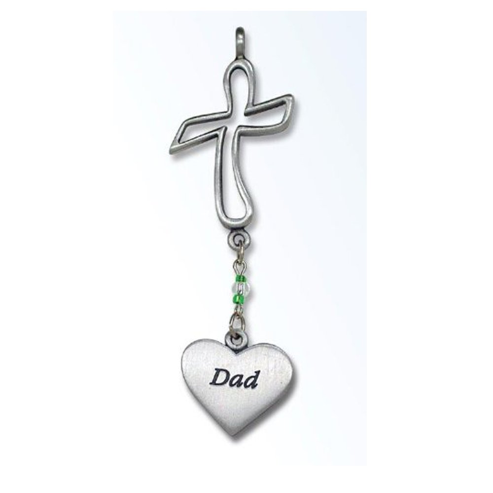 Cathedral Art Dad/Cross Car Charm