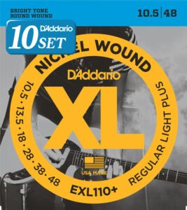 .010-.046 guitar string extra d'addario xl nickel wound exl110+