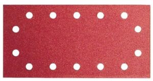 bosch 2609256b30 sanding sheets for orbital sanders 115 x 280 cm number of holes 14 grit 180 pack of 10