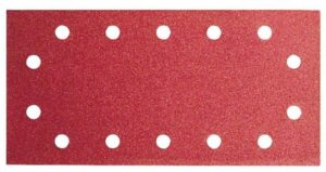 bosch 2609256b31 sanding sheets for orbital sanders 115 x 280 cm number of holes 14 grit 240 pack of 10