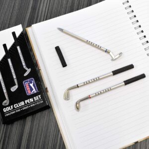 PGA Tour 3 Piece Golf Pen Gift Set,silver