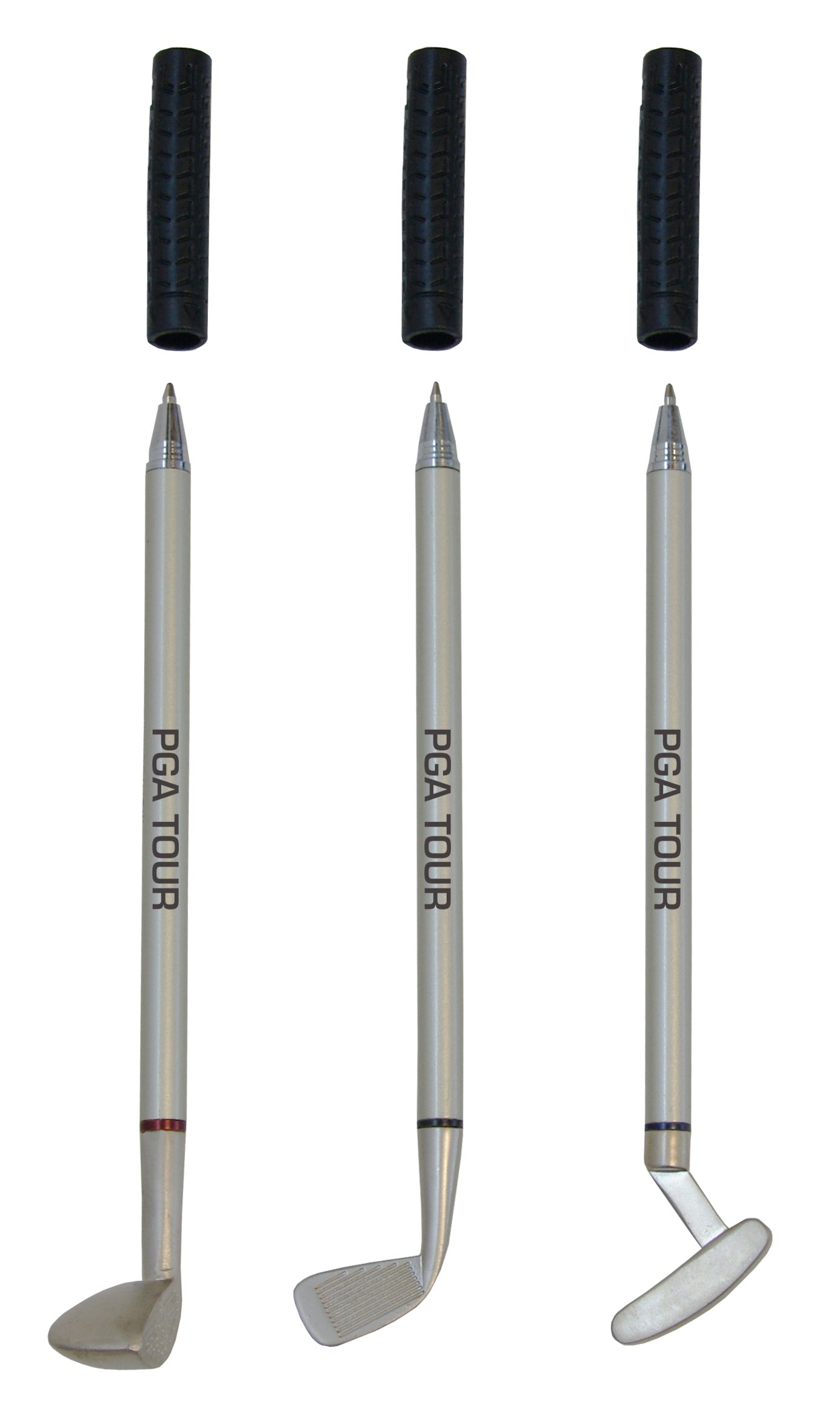 PGA Tour 3 Piece Golf Pen Gift Set,silver